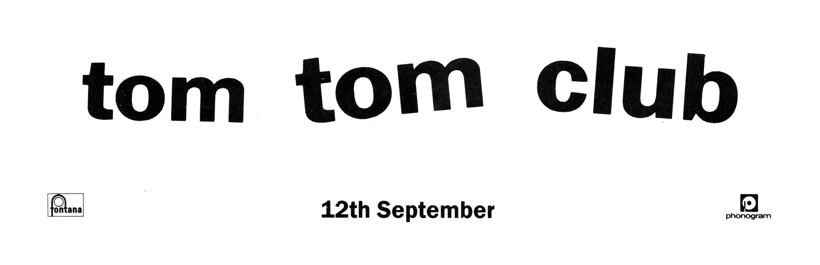 Lansure's Music Paraphernalia: TOM TOM CLUB | Press Kits | Memorabilia