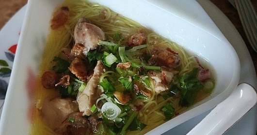 BEE HOON SUP dengan CABAI GORENG / SAMBAL - Singgahsana Kitchen