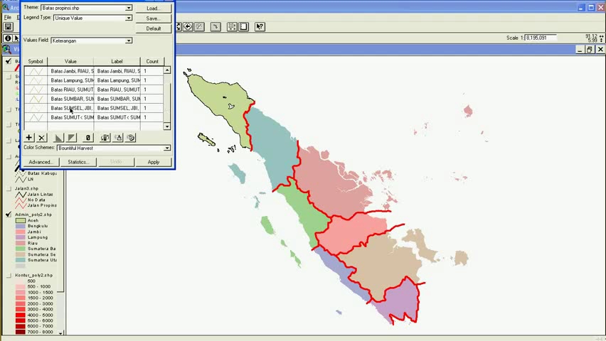 Make a line in Arcview ~ Geography Information Science