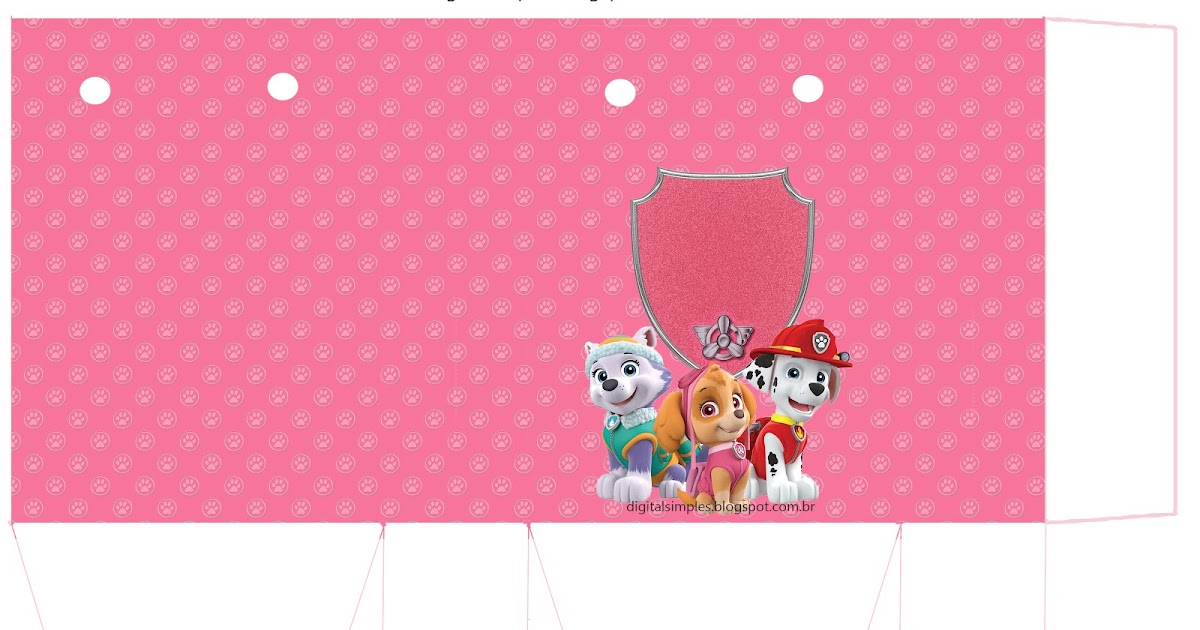 Paw Patrol, Skye: Free Printable Boxes. - Oh My Fiesta! in english