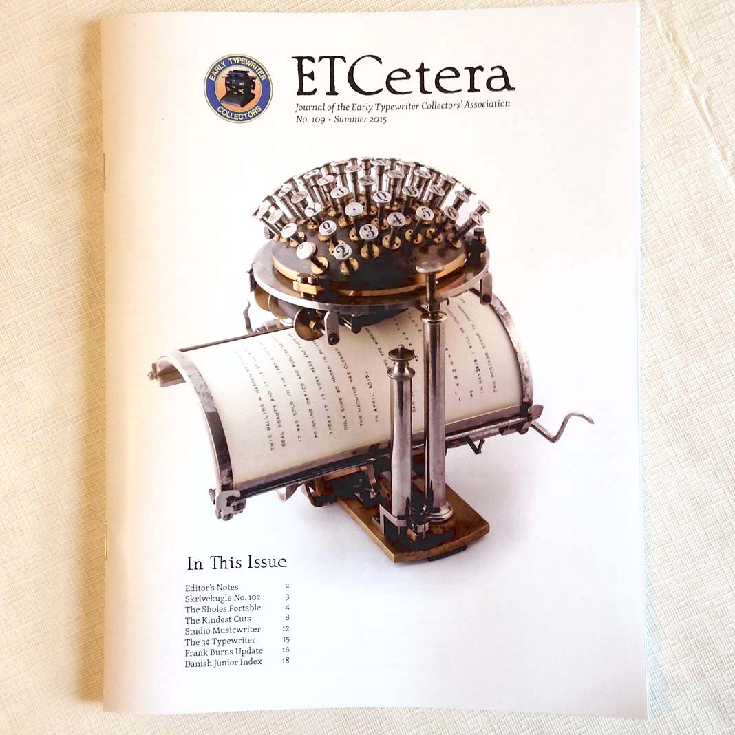 ETCetera no. 109/ /THE TYPEWRITER REVOLUTION