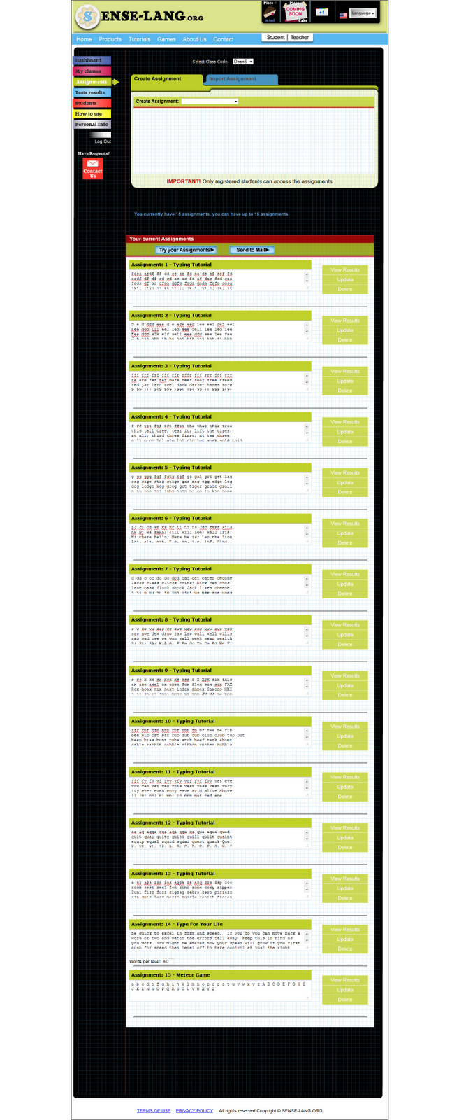 Sense-Lang - Free & Customizable Touch Typing Lessons and Classroom ...