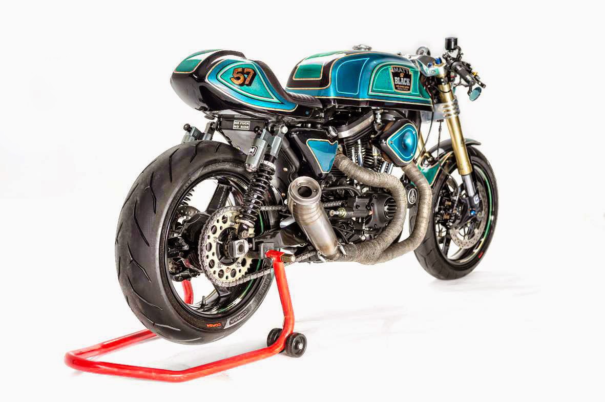 Matt Black Sportster Cafe Racer | Return of the Cafe Racers
