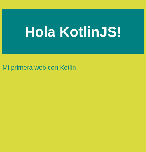 Introducción a KotlinJS: Desarrollo web con Kotlin