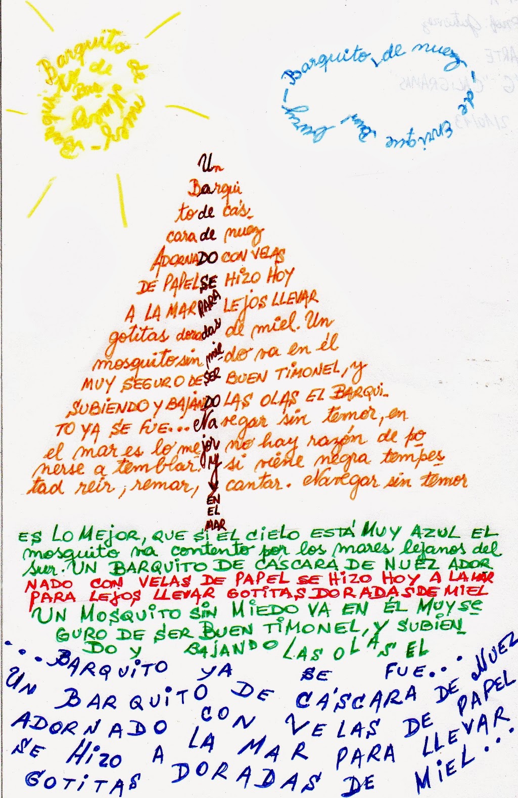 Educación Artística: Caligramas