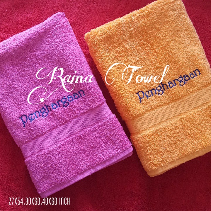 Tempahan tuala sulam