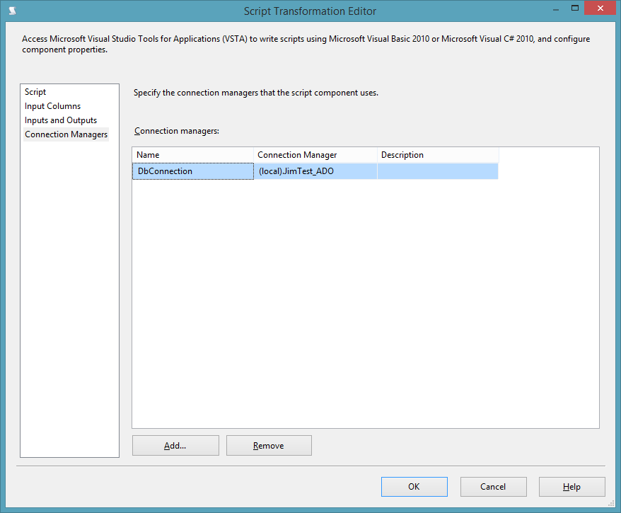 Dennis and Jim's Data Engineering Blog: A Script Component Solution for ...