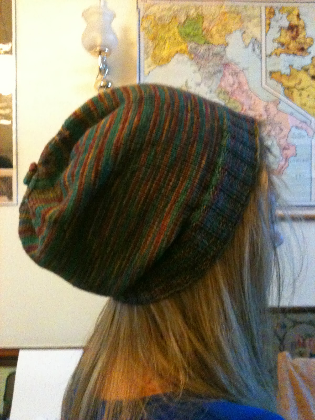 Perfect weather for spinning and knitting: made in 2013