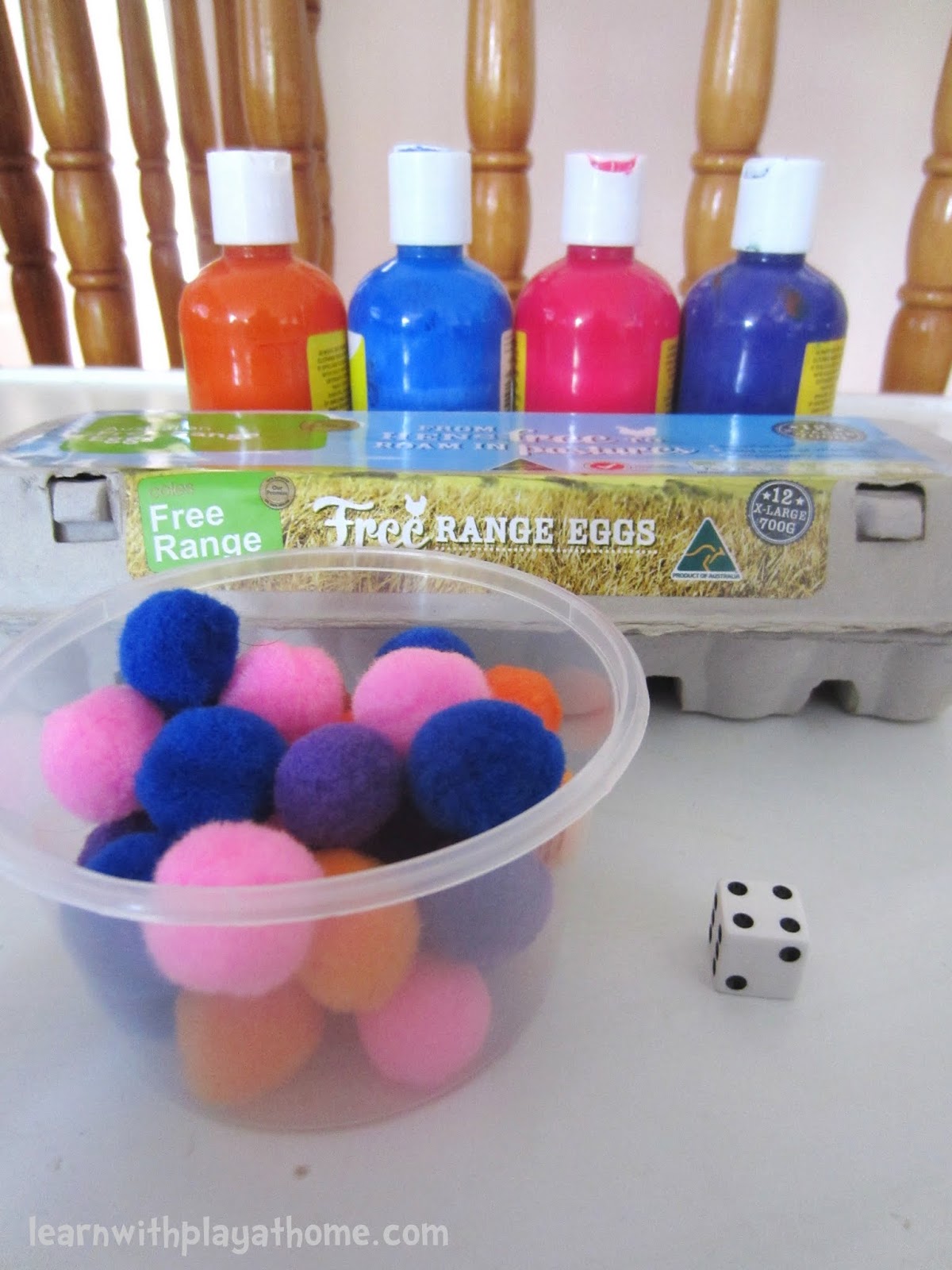Learn with Play at Home: Sorting & Subitising with Egg Cartons. Playful ...
