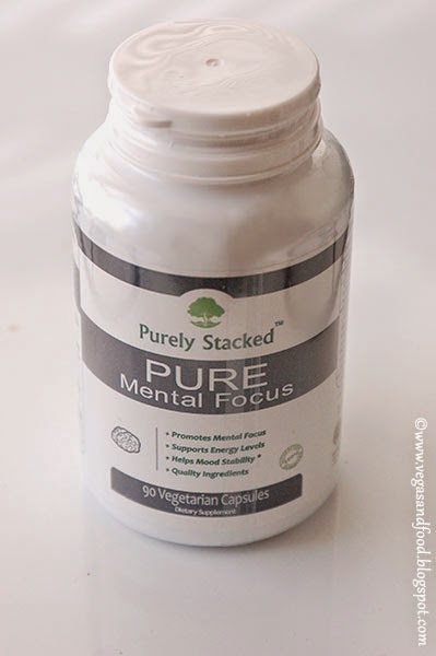 PURE Mental Focus supplement - Vegas and Food