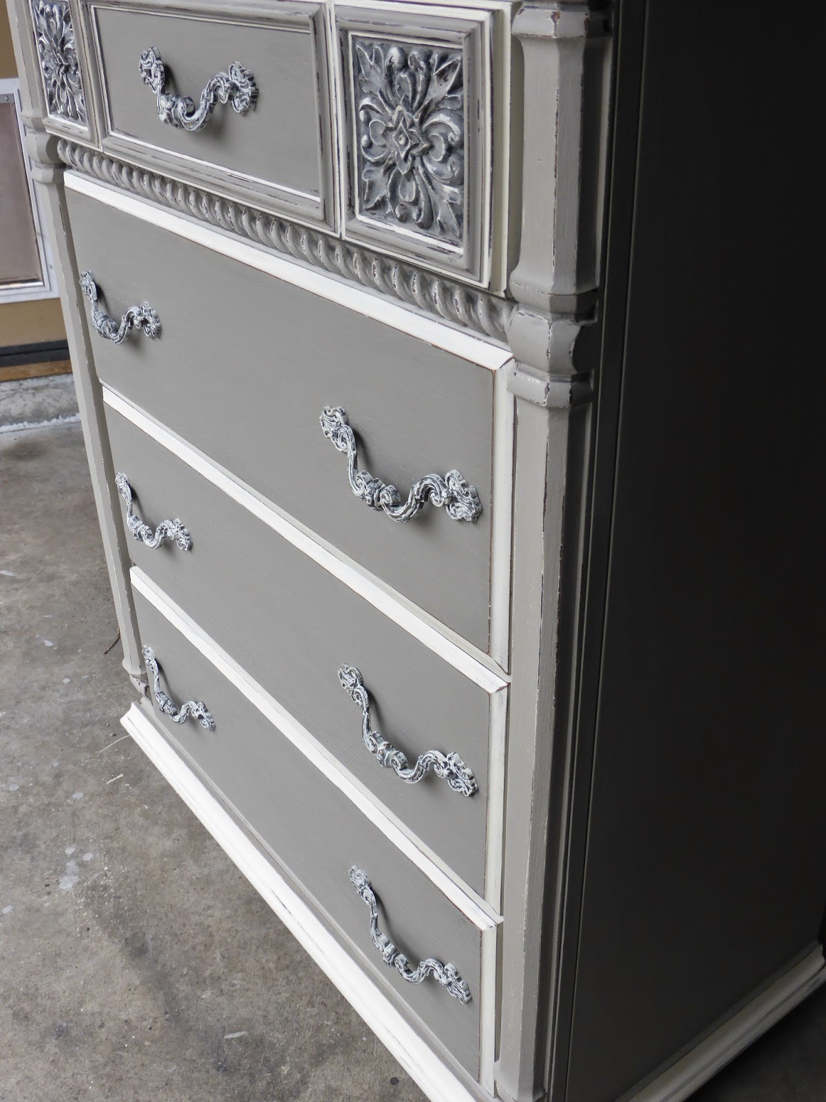 Sweetly Chic: Sophisticated Grey Painted Lady Dresser