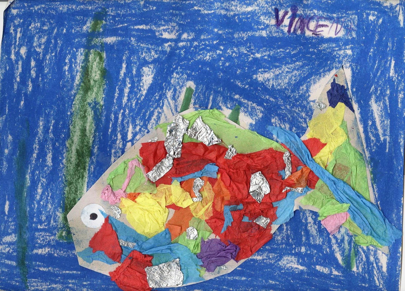 Mr. Zamora's Grade 1 Room 5: Rainbow Fish Art