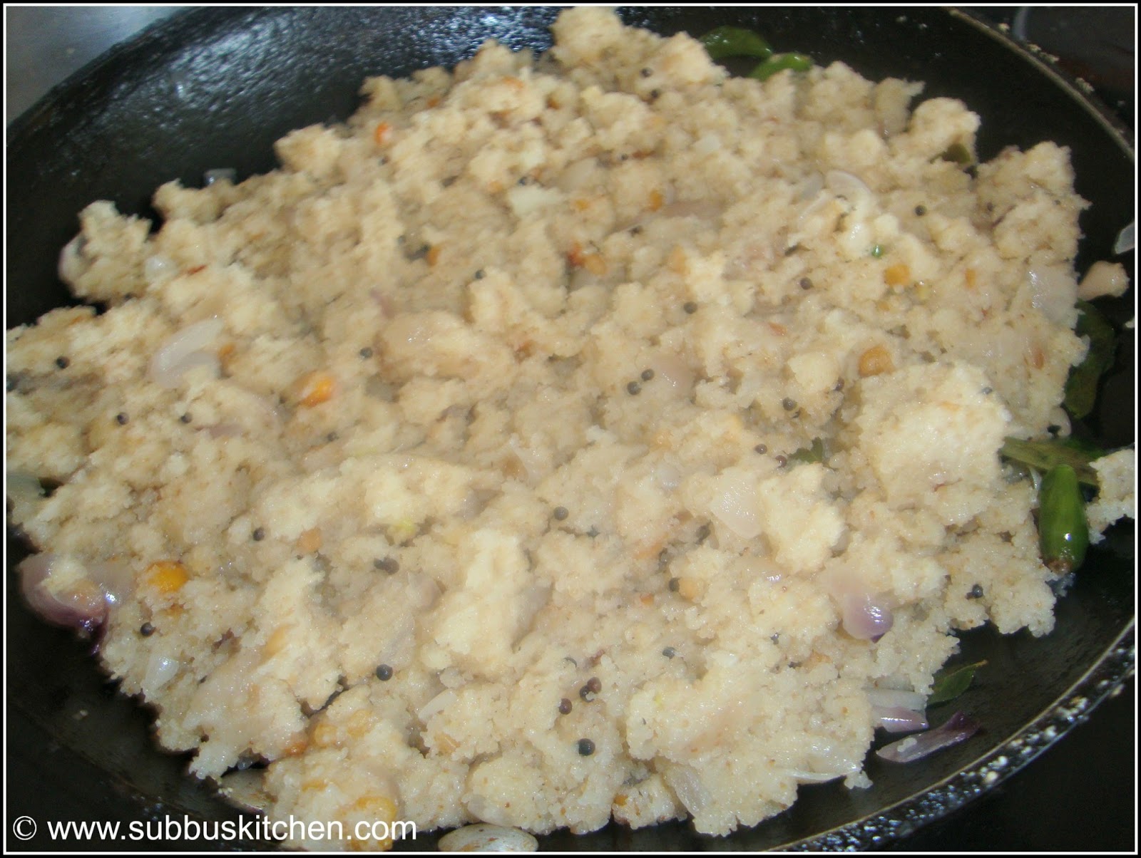 Rava Upma | Uppuma - Subbus Kitchen