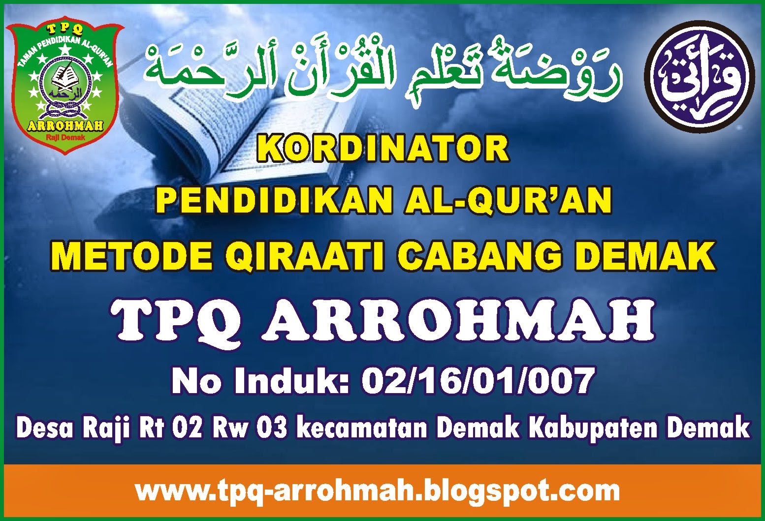 "PPTQA" PONDOK PESANTREN TAHFIDZUL QUR'AN AR-ROHMAH