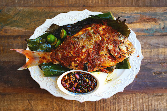 Grilled Fish Stuffed With Sambal