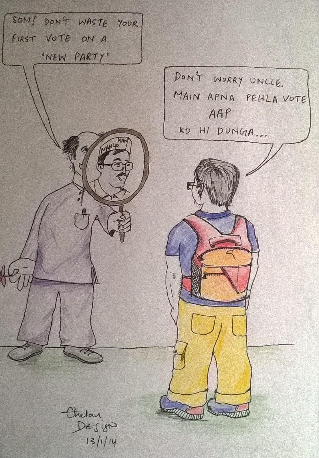 Political Cartoon: My First Vote