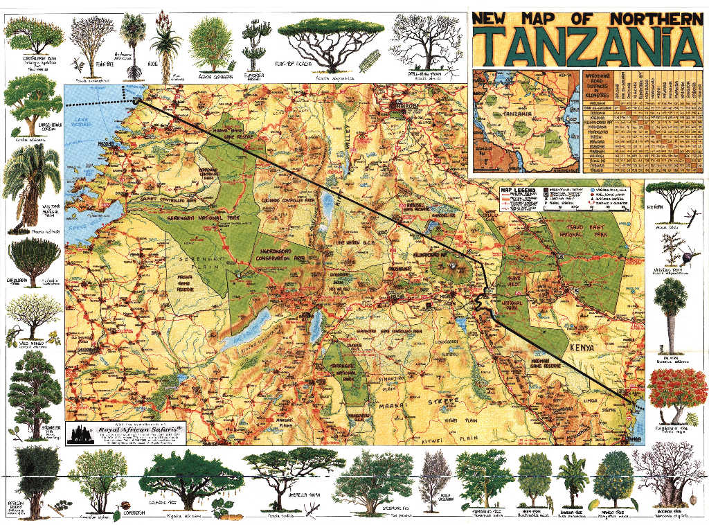Mapas Geográficos da Tanzânia - Geografia Total™