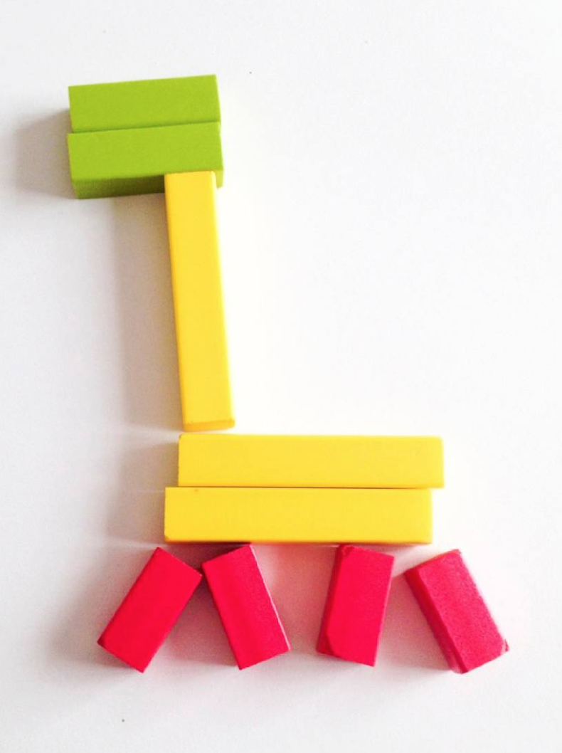 Nuestra clase 1ºD: ¡Comenzamos a usar las regletas!