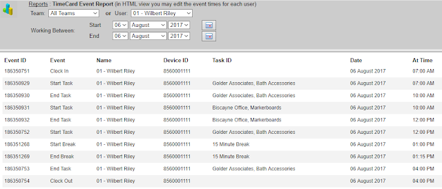 Econz Wireless: Timecard GPS: Editing User Events