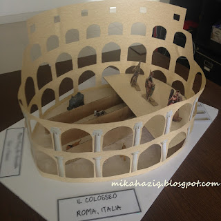 mikahaziq: Easy Colosseum Project For Kids