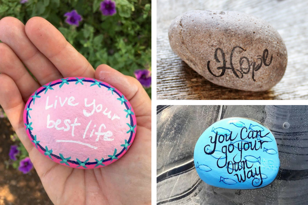 100+ Kindness Rock Painting Ideas & Sayings - I Love Painted Rocks