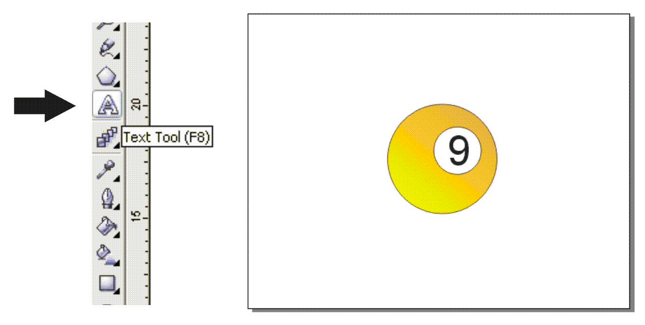 Cara Membuat Bola 9/Nine Ball Dengan Corel Draw - ASIK ITU BELAJAR