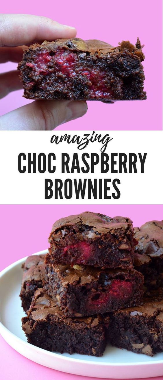 Raspberry Chocolate Brownies - Easy Recipes Home