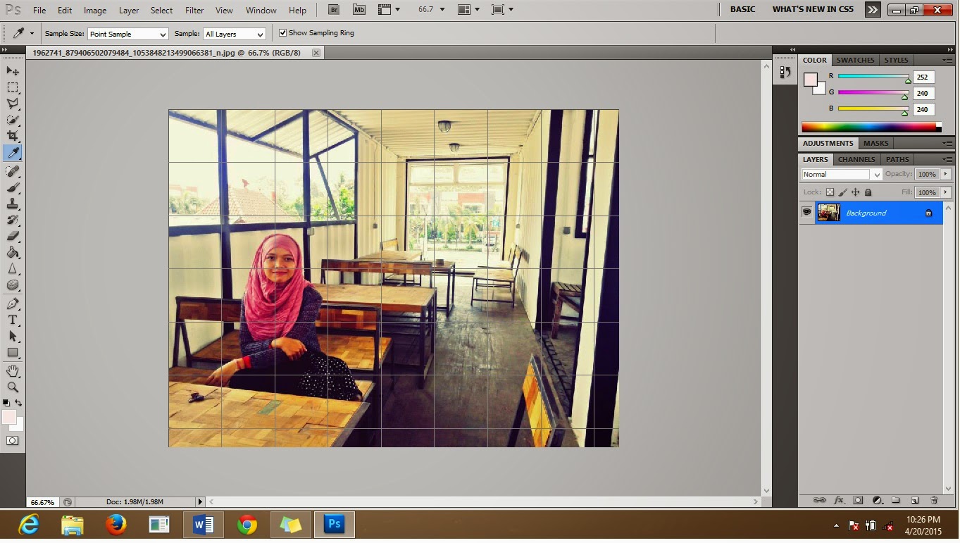 Cara Grid Foto / Gambar melalui Adobe Photoshop