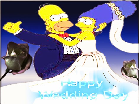 Happy Greetings Congrats: E Card Happy Wedding Day The Simpsons