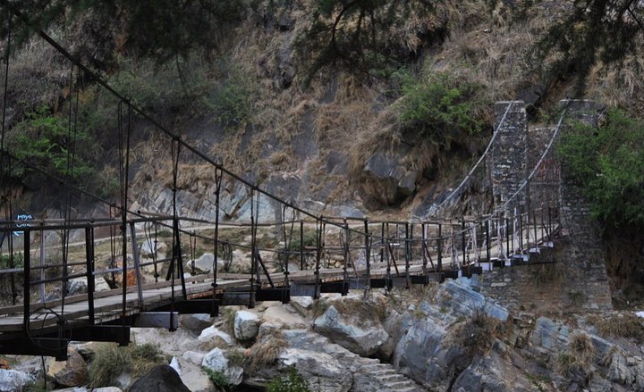 worldzone7: Bridge in Parvati Valley Kasol
