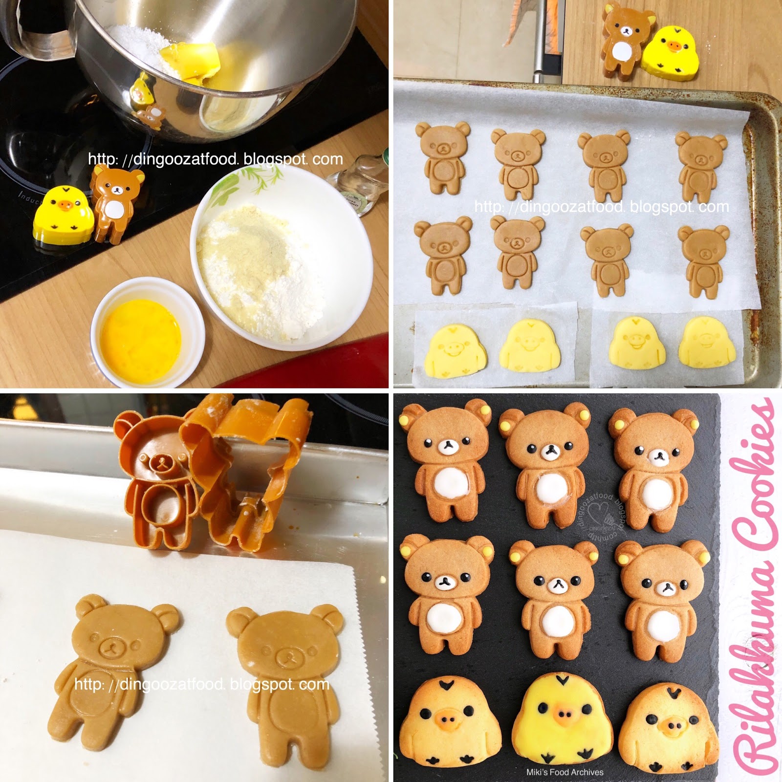 Miki's Food Archives : Rilakkuma Almond Butter Cookies 轻松熊/拉拉熊杏仁牛油饼干