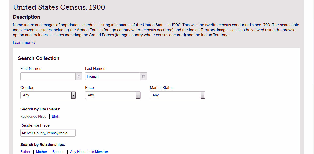 My Ancestors and Me: How to Browse the U.S. Census on FamilySearch ...