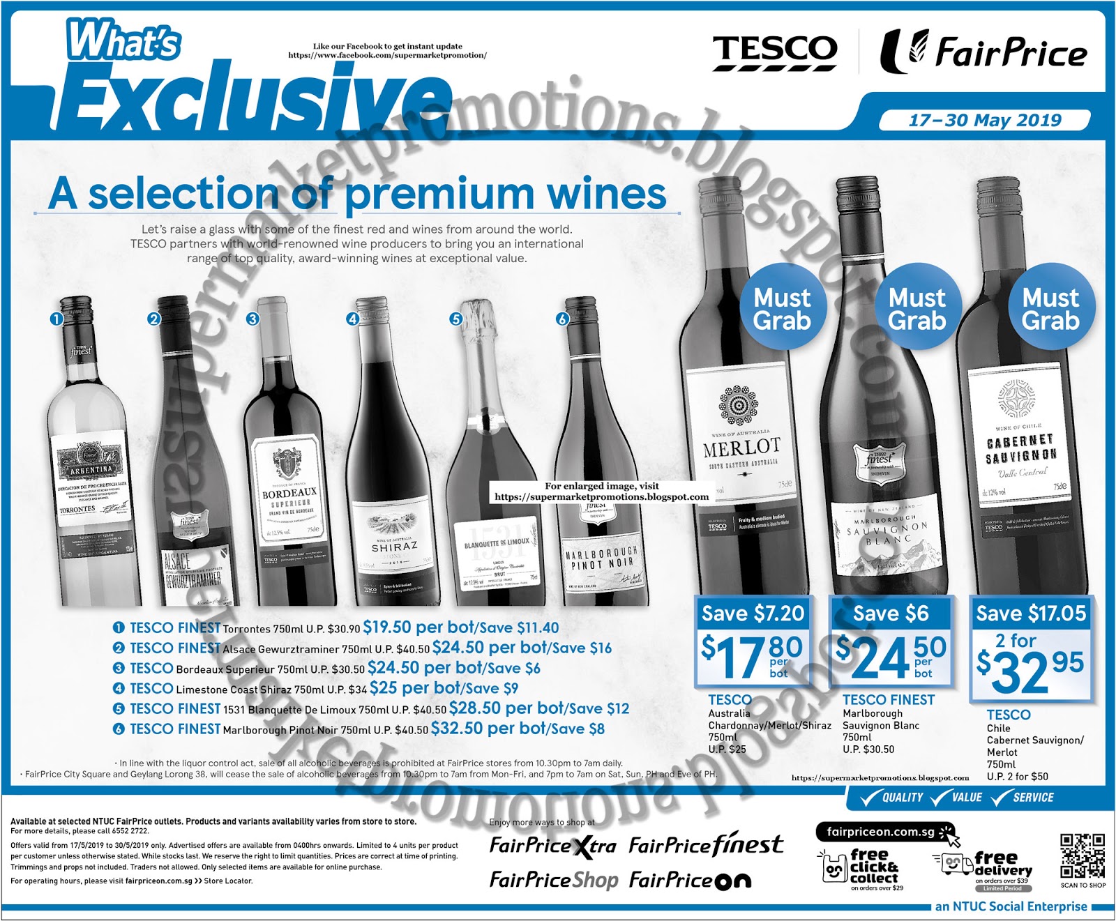 NTUC FairPrice Tesco Wines Promotion 17 - 30 May 2019 ~ Supermarket ...