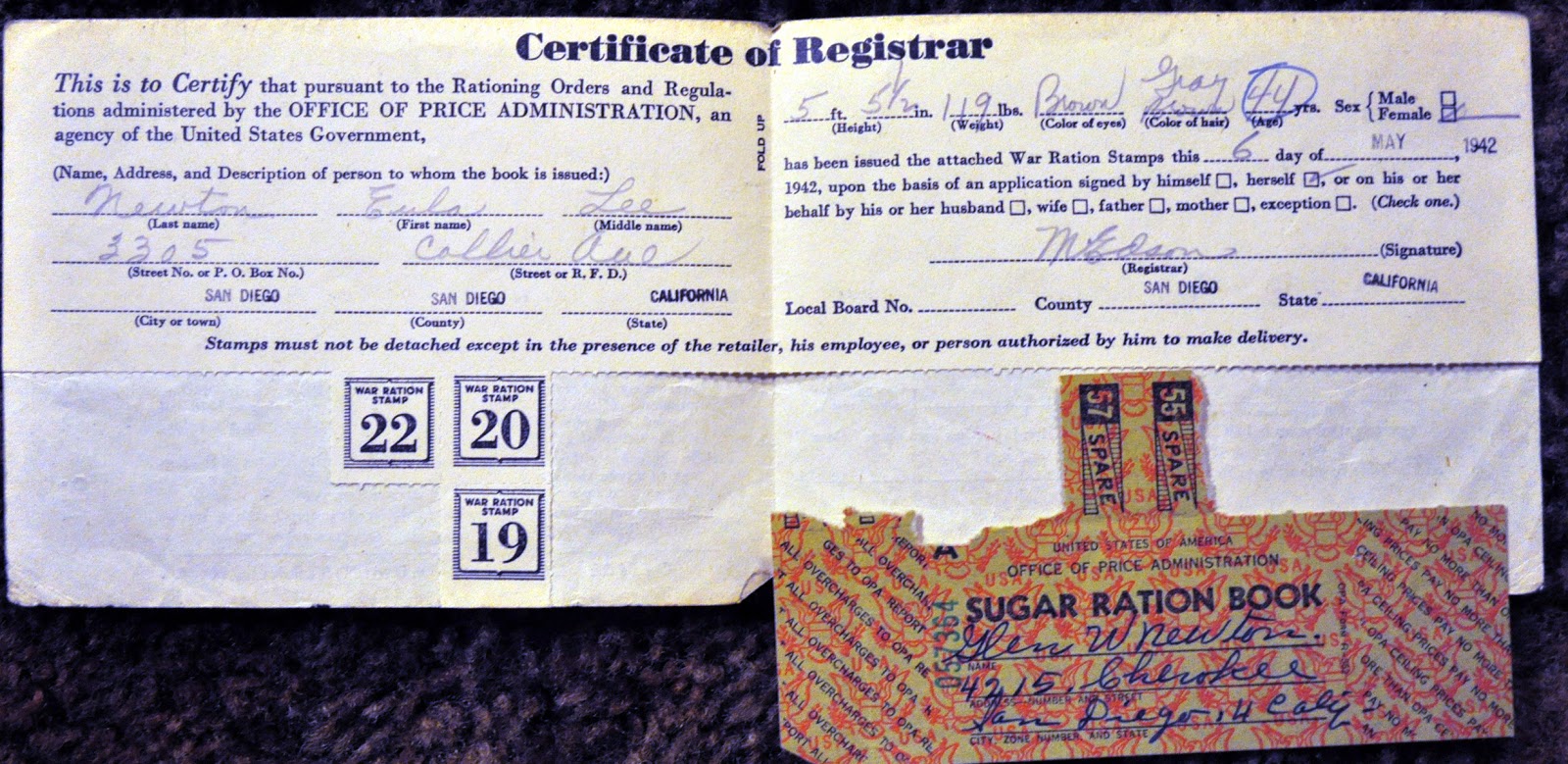 Just A Car Guy: WW2 mileage ration sticker and info