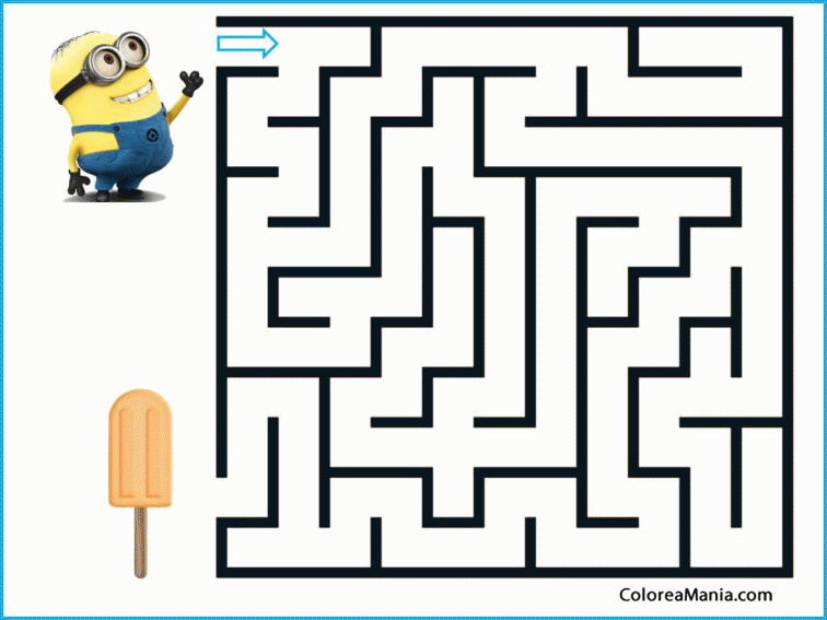 Laberintos para niños - Colorear dibujos infantiles
