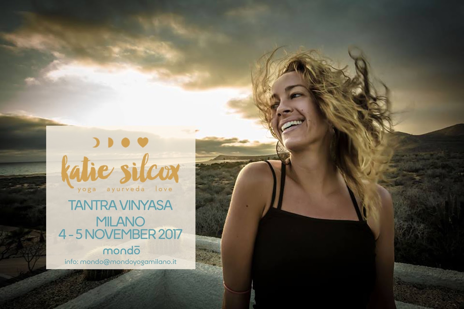 mondo: Katie Silcox per la prima volta a Milano: 4 e 5 novembre da mondo