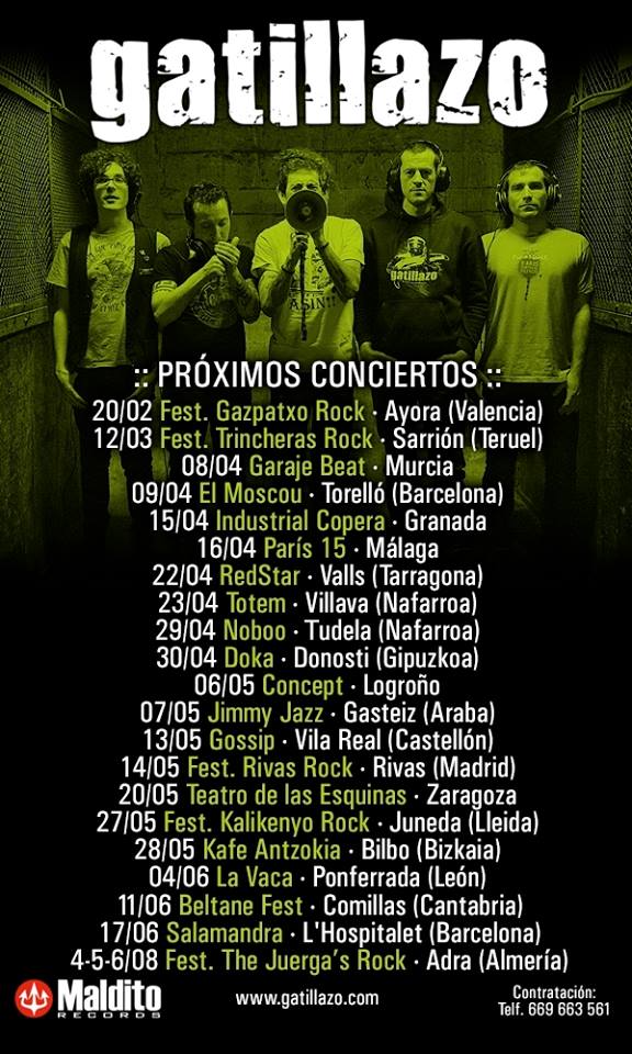 Peña El Peñazo: ACTUACIÓN DE GATILLAZO EN TRINCHERAS ROCK