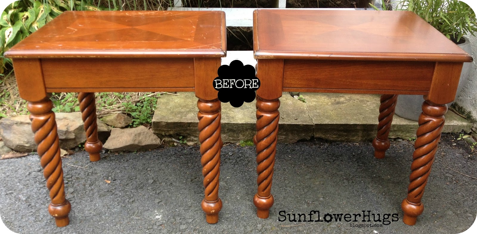 SunflowerHugs: Twisted Leg Tables