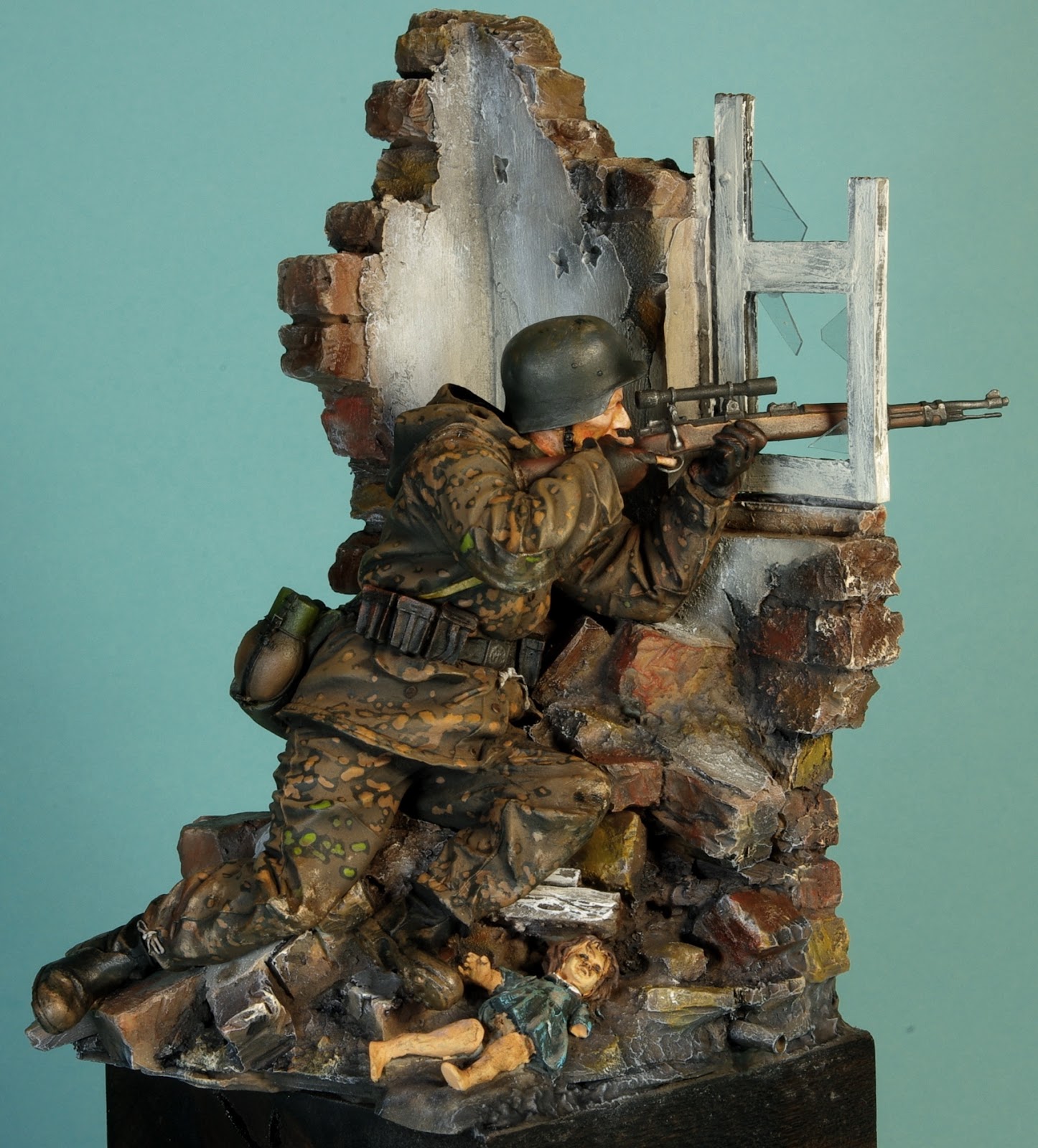 Modelarstwo - Moja pasja: 90mm German Sniper 1944. Andrea Miniatures.