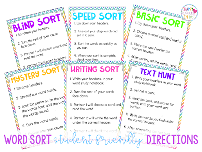 Words Their Way in the Primary Classroom - Happy Hearts in 1st