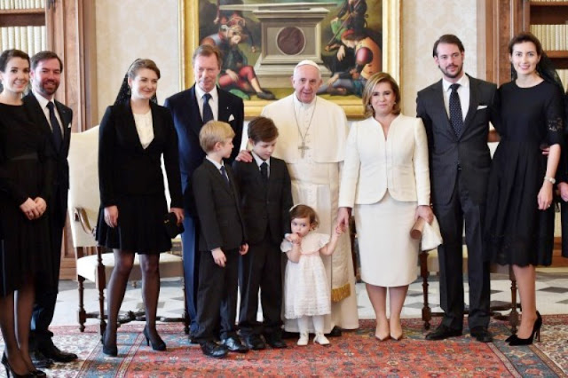 Royal Family Around the World: Pope Francis Meets Grand Duke and ...