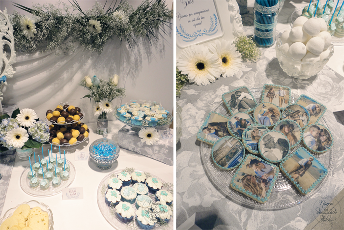 Mesa dulce en Azul y Plata — Nunca es demasiado dulce