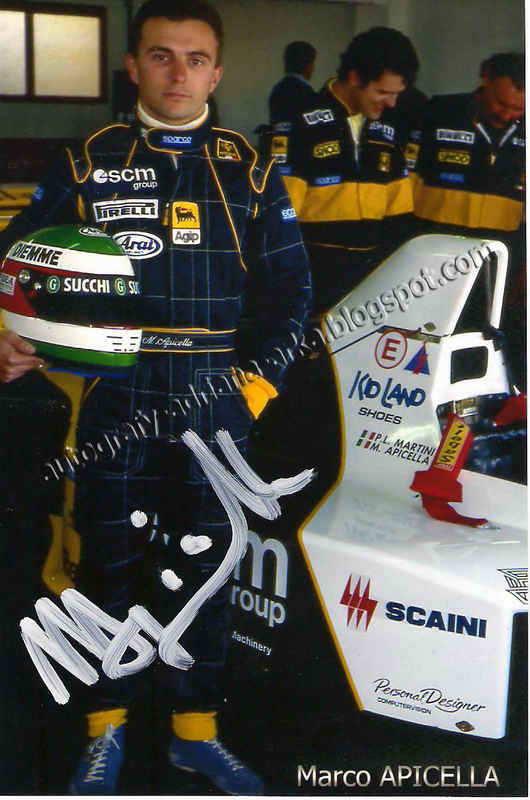 Autographs-F1: Marco APICELLA