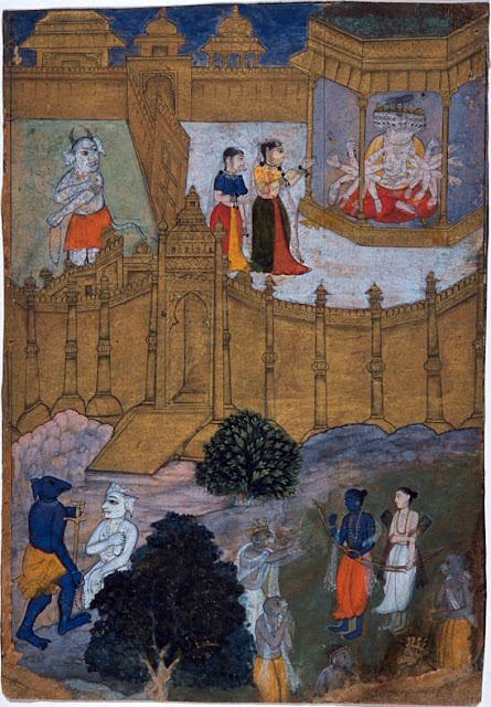 Arjunpuri in Qatar: Eight exquisite Mughal miniatures of the Ramayana ...