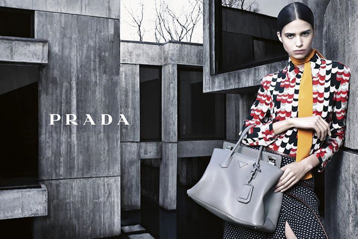 Ad Campaign: Prada F/W 2014.15: Mica Arganaraz & Karl Kolbitz by Steven ...
