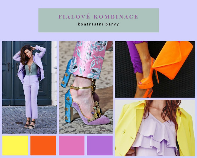 40+ Fialová barva a 5 tipů jak ji nosit