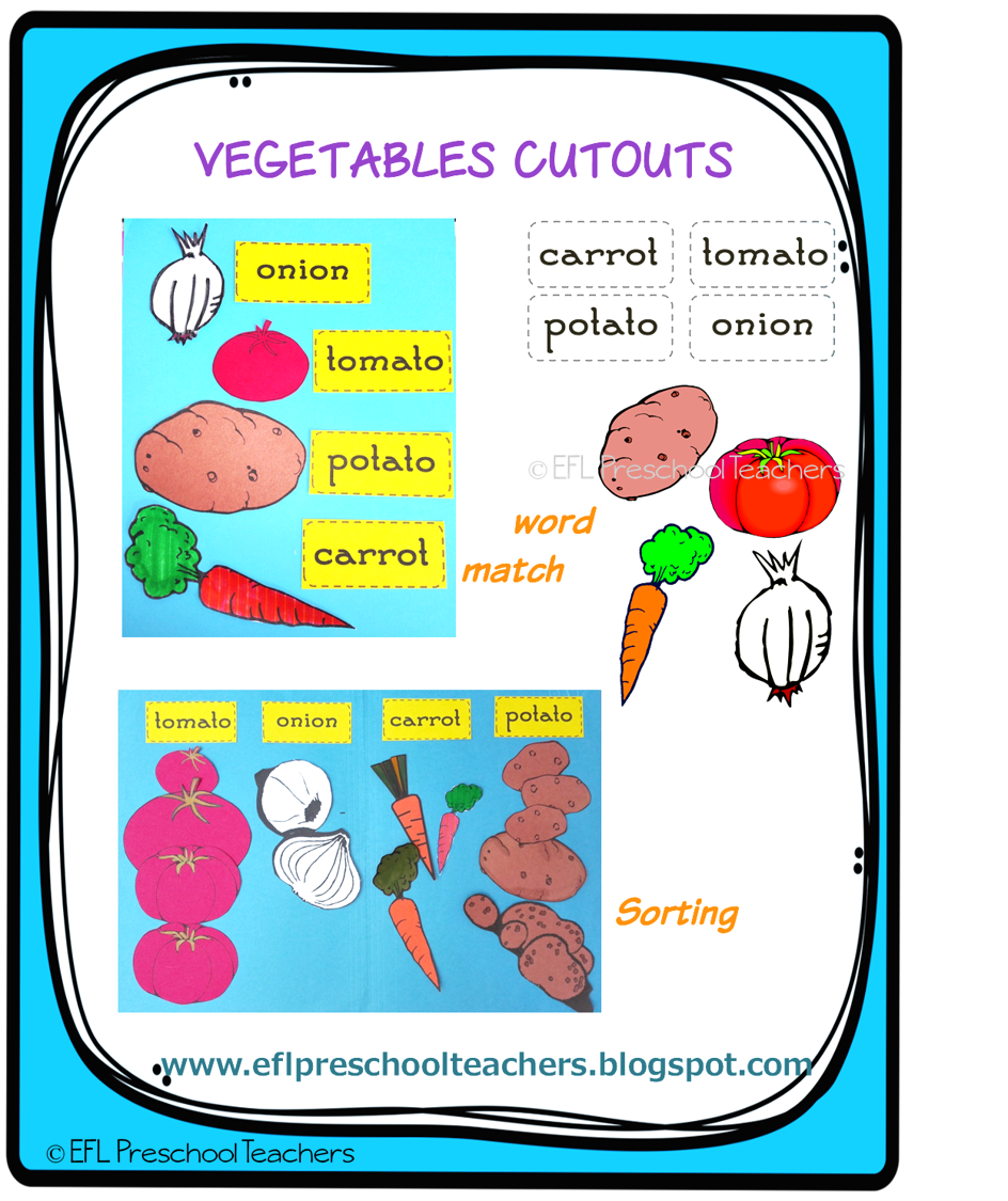 Vegetables Coloring Pages For Kindergarten