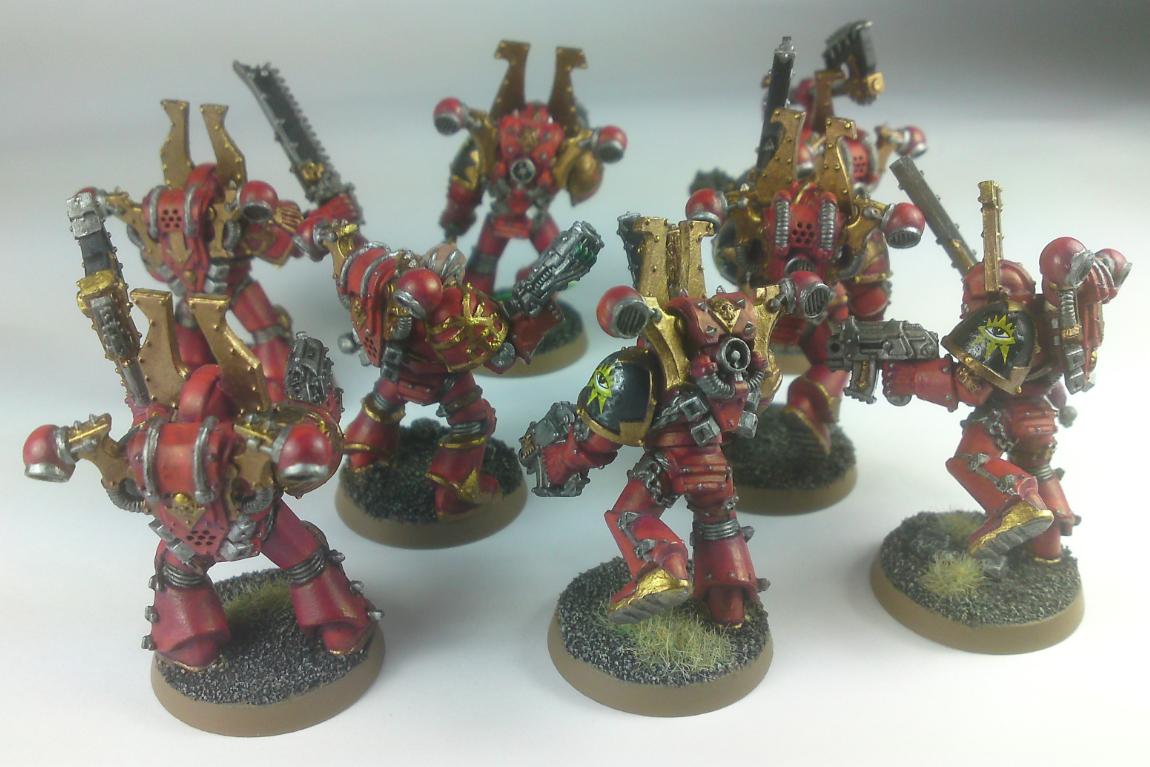 Art and Musings of a Miniature Hobbyist: Khorne Berzerkers are ready ...