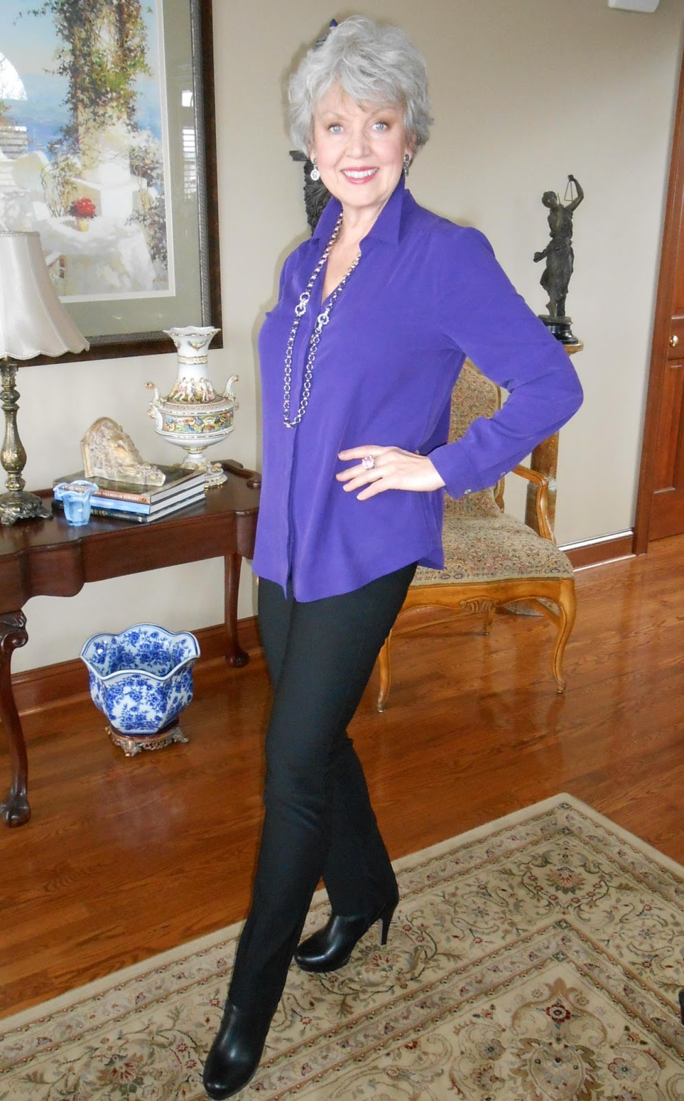 Fifty, not Frumpy: Purple, Black and Animal