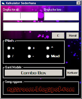 Kalkulator Sederhana dengan Visual Basic 6.0 | Blog room